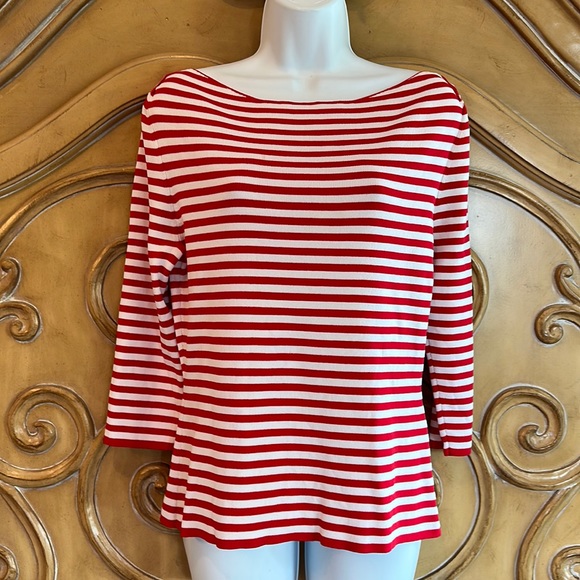 Cyrus | Sweaters | Cyrus Red White Striped Sweater | Poshmark